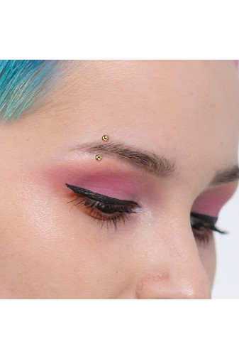 Arany Színű Titánium Szemöldök Piercing Gömbbel - ÍVES-BANÁN - Ékszer ...